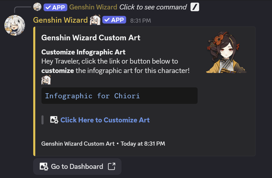 Character Showcase | Genshin Wizard