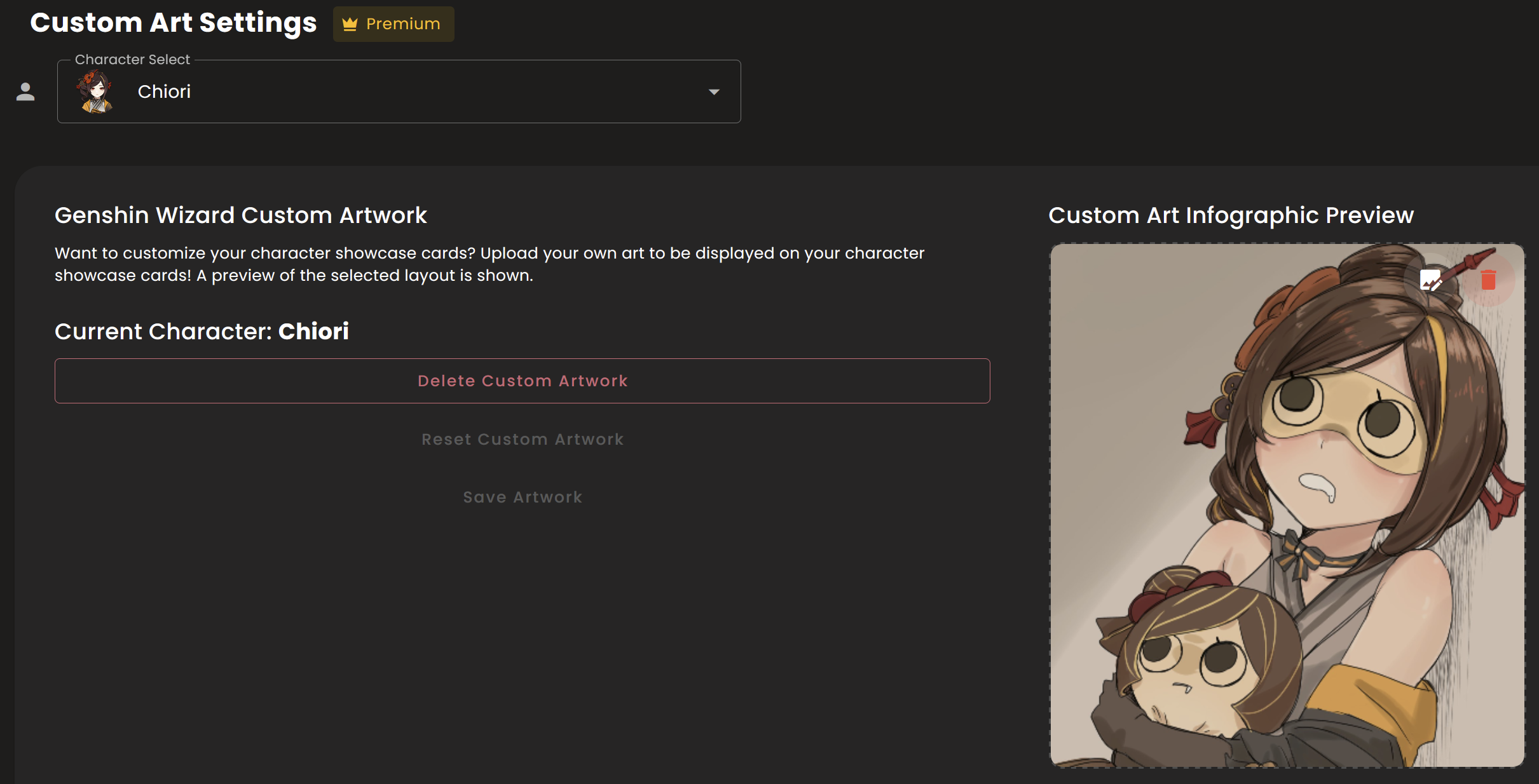 Character Showcase | Genshin Wizard